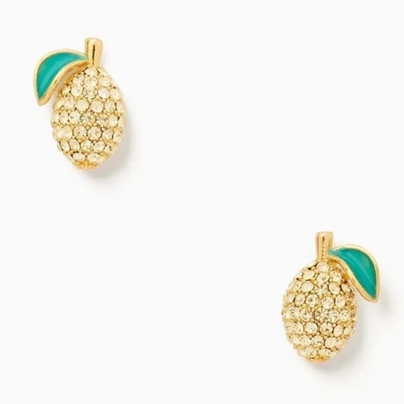 kate spade | Jewelry | 69 Kate Spade Picnic Perfect Crystal Lemon Stud ...